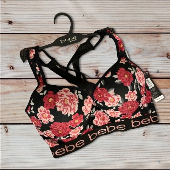 bebe | Intimates & Sleepwear | Nwt Bebe Floral Sport Bra | Poshmark
